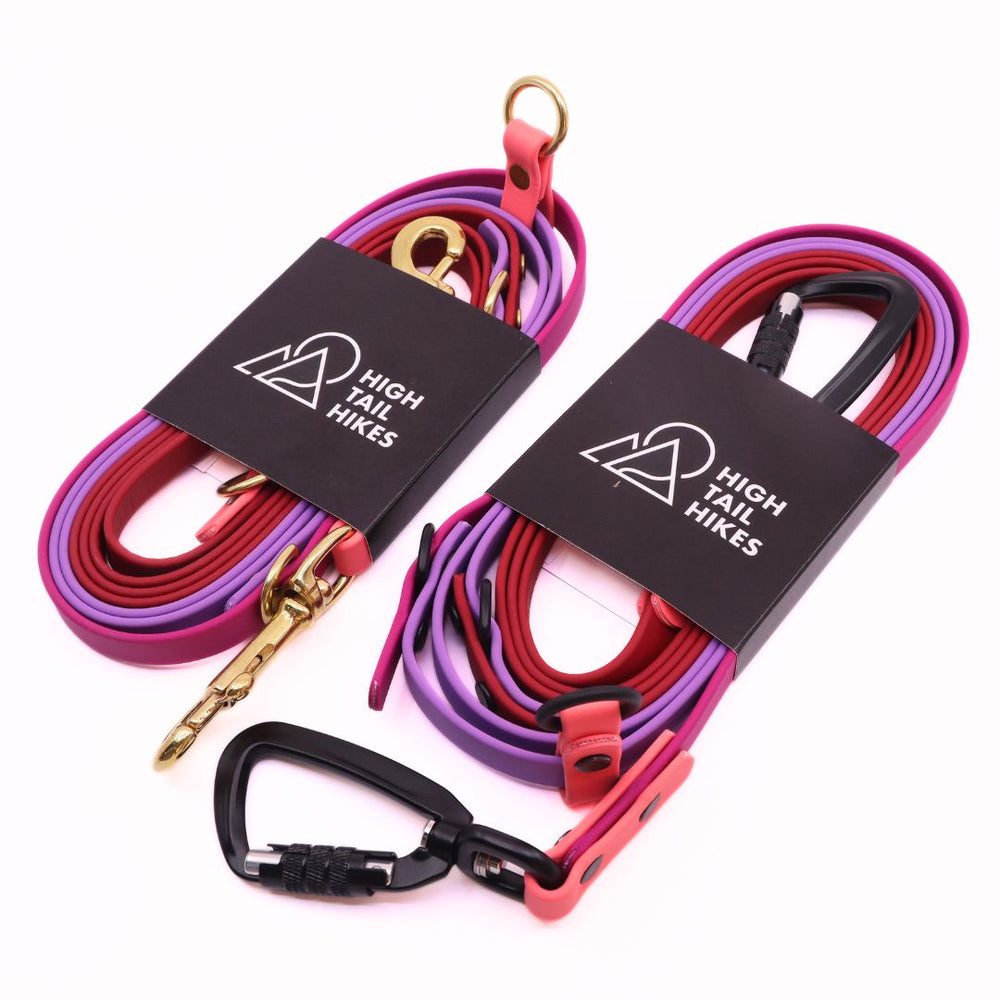 High Tail Hikes waterproof biothane leashes and collars for dogs